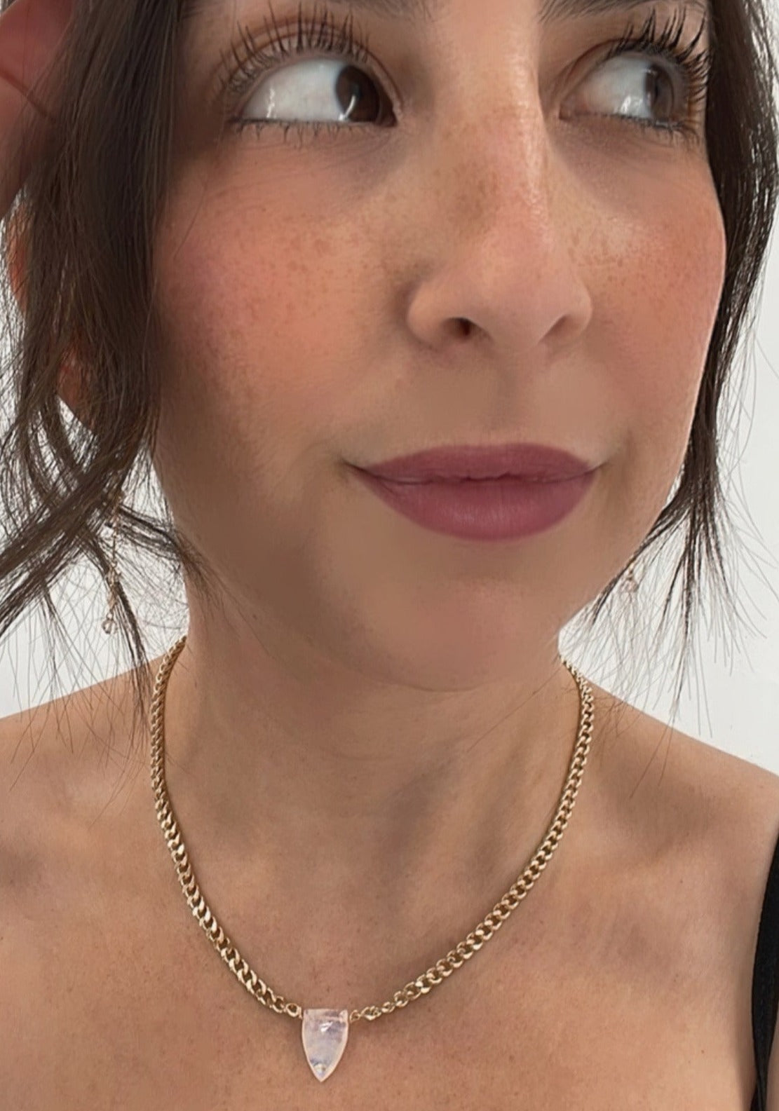 Armor Moonstone Shield Necklace – True Warrior Jewelry